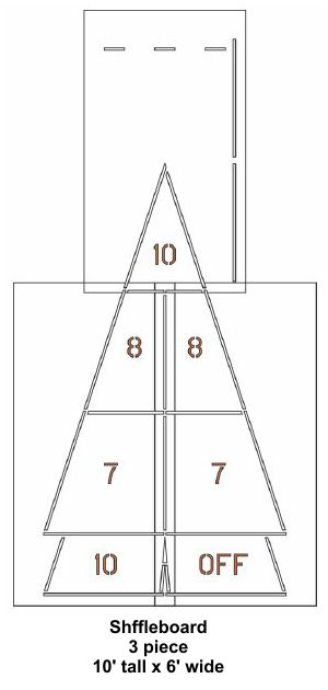 Shuffleboard Stencil